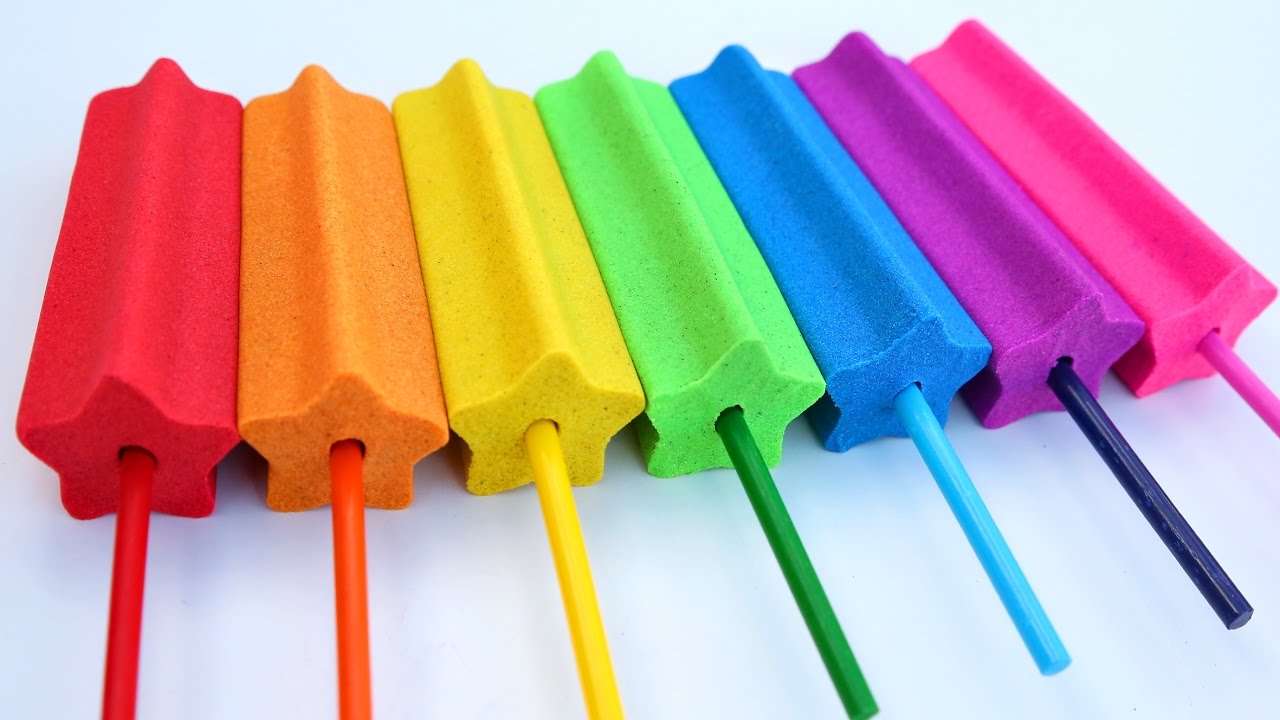 DIY Kinetic Sand Popsicles VS Kinetic Foam Ice Cream PJ Mask Surprise ...