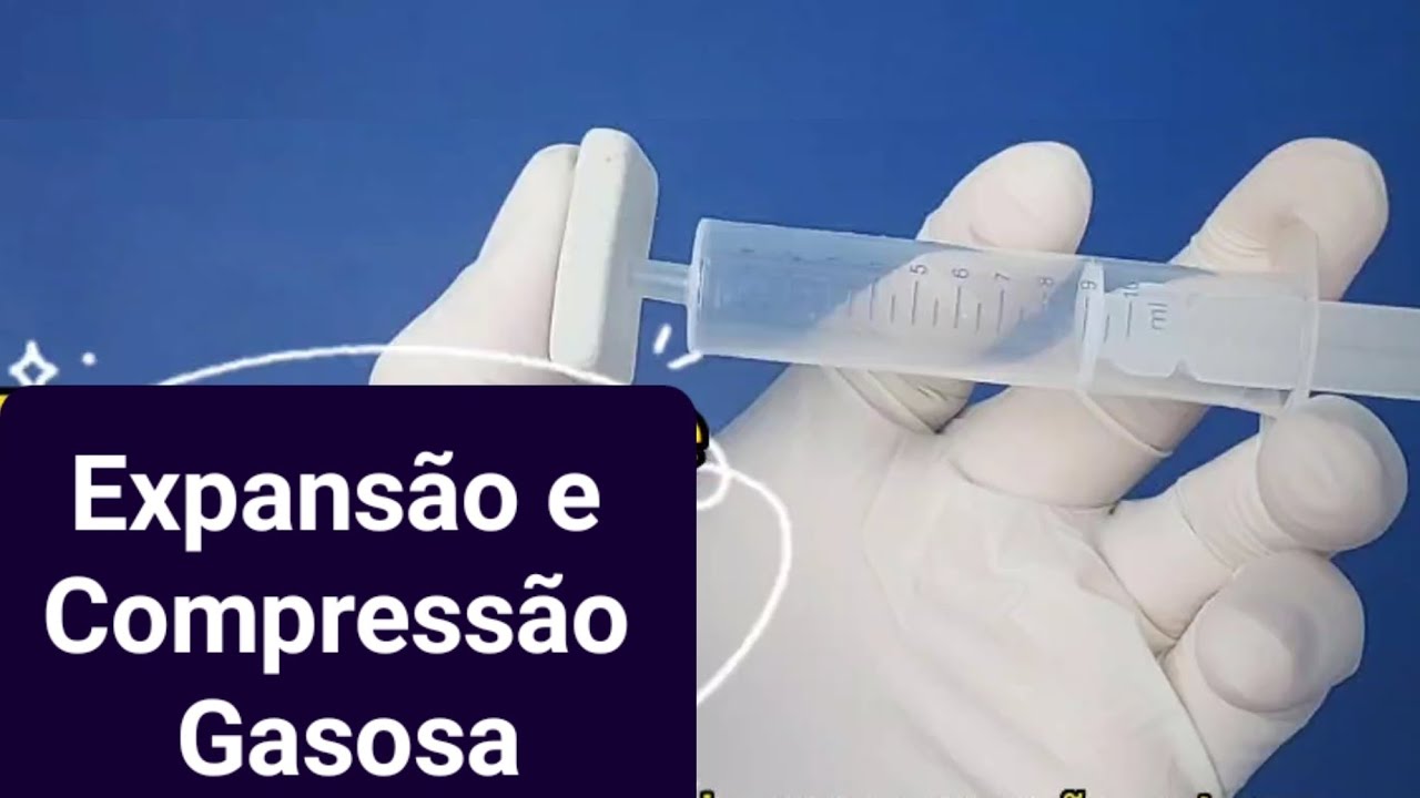 Expansão e Compressão Gasosa. Experimento fácil e simples. Propriedade ...