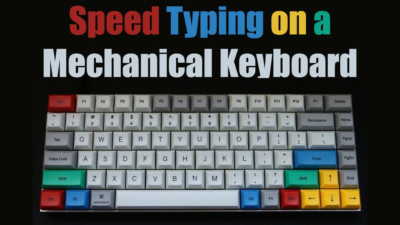 Speed Typing on a Mechanical Keyboard - YouTube