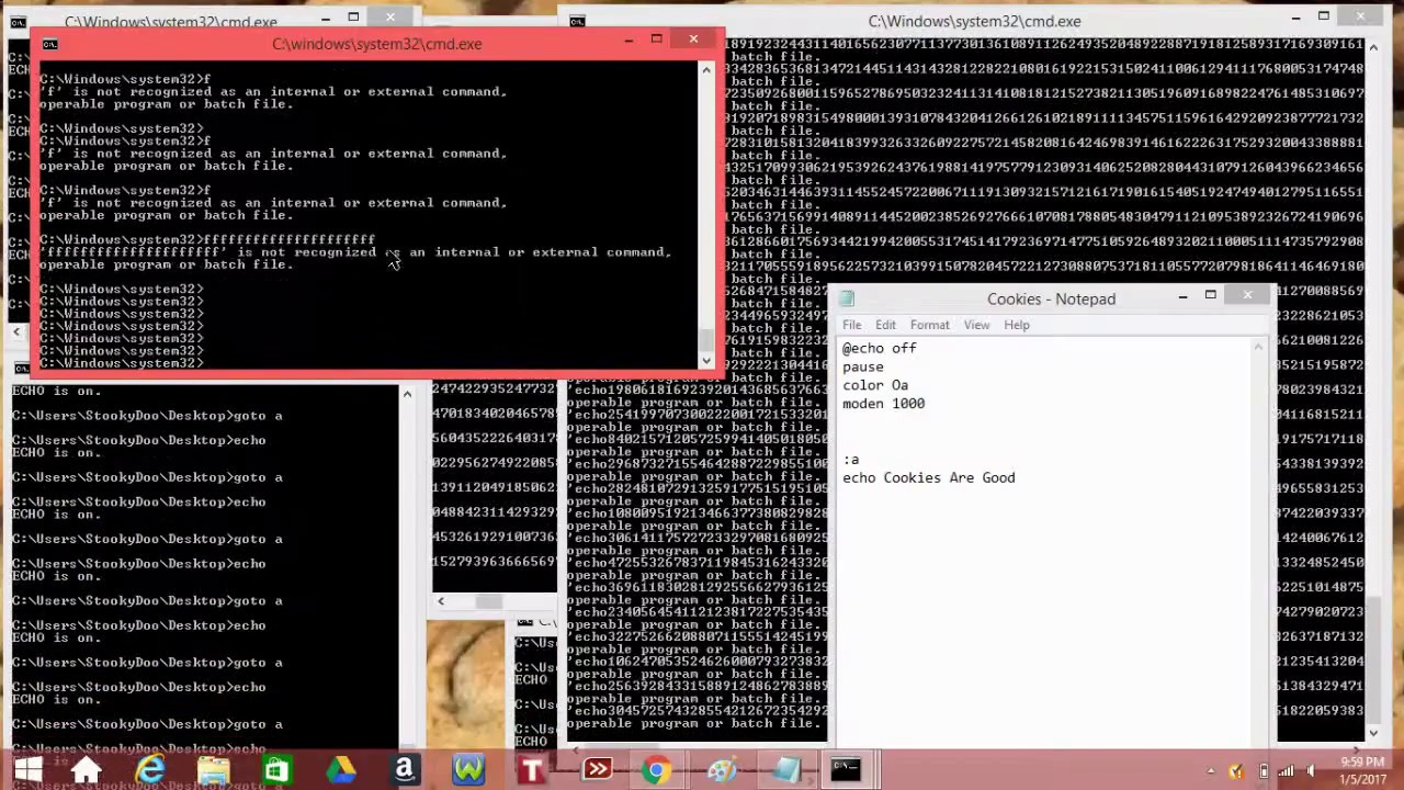 Openvid Vs. cmd Spam! - YouTube