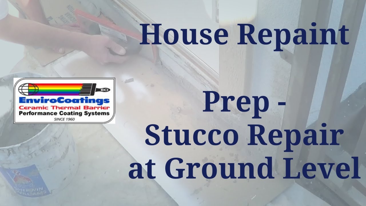 Stucco and Siding House - Patching Stucco at the Ground Level - YouTube
