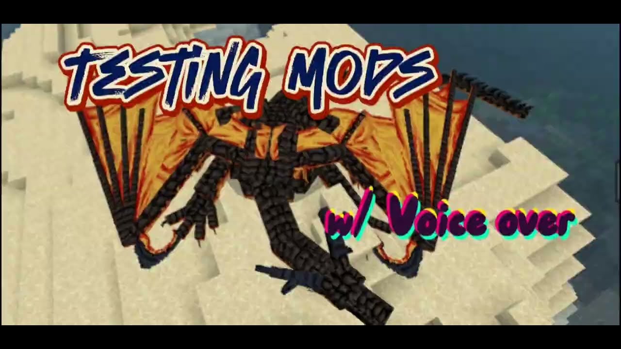Testing mods In minecraft [Dragons and aether creatures] - YouTube