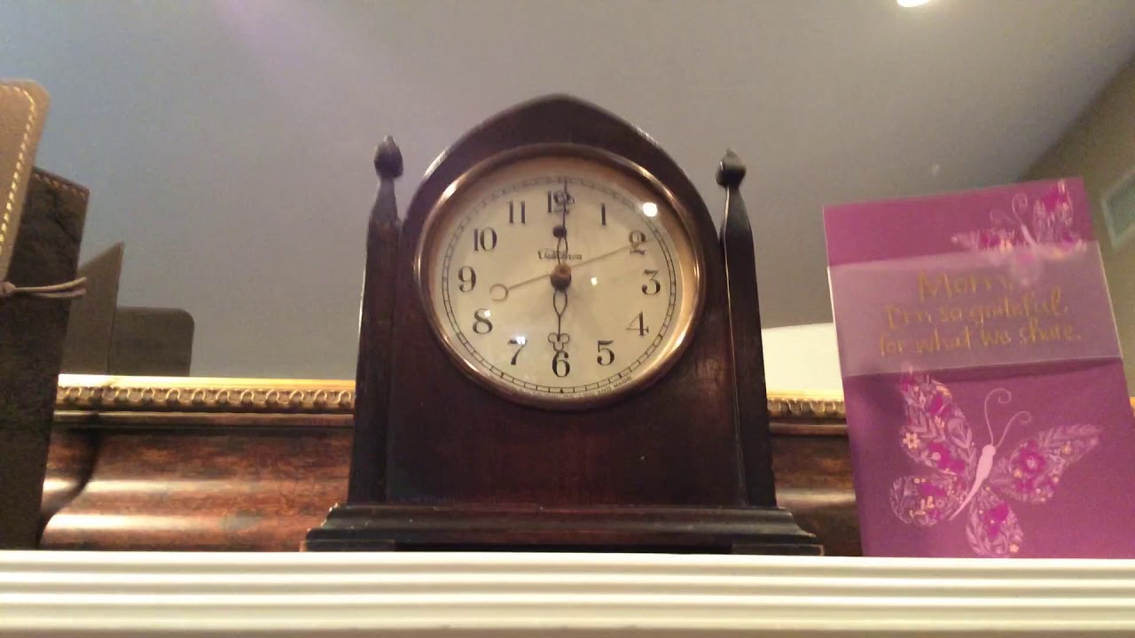 Telechron Electronic Mantel Clock - YouTube