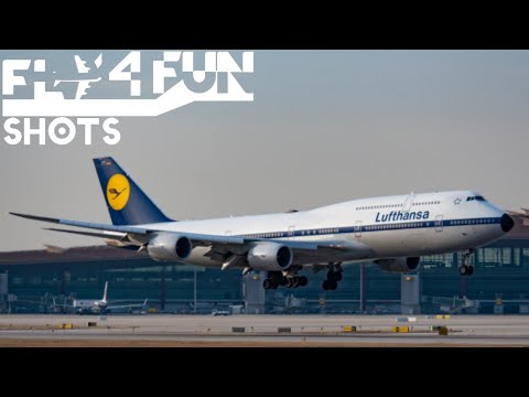 Lufthansa Retro 747-8 take off from Miami | Fly4Shots | 7 - YouTube