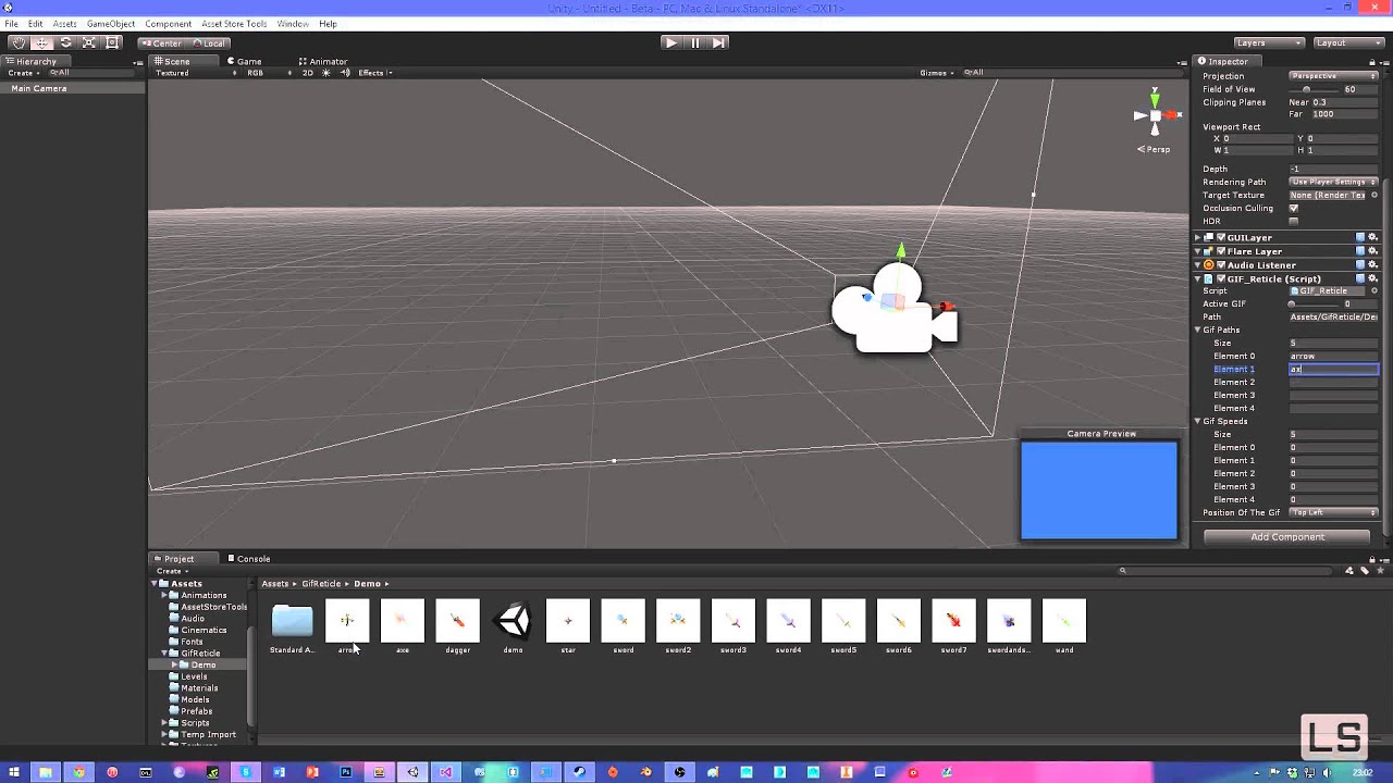 GIF Reticle - Unity Asset Store Demo - YouTube