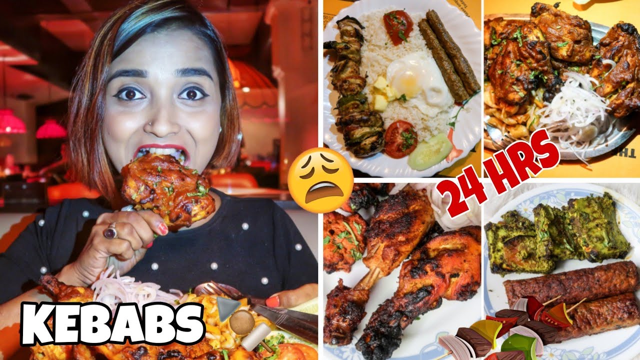 I Ate KEBABS For 24 HOURS CHALLENGE - Cooking CHICKEN TANGDI KEBAB ...