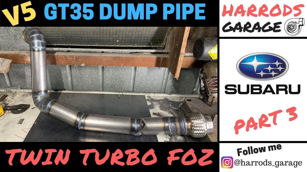 Compound Turbo Subaru | Custom Dump Pipe Part 3 - YouTube