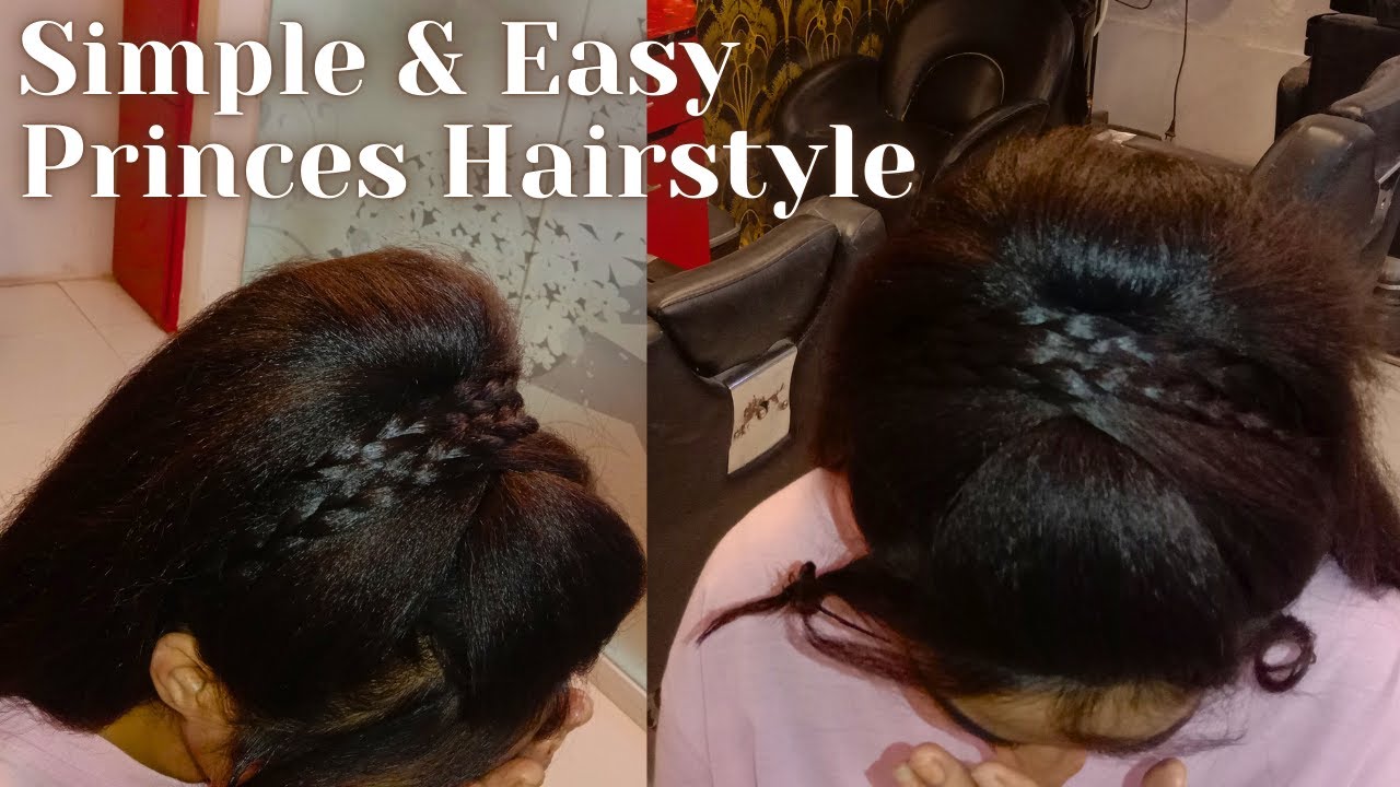 Simple and Easy Princes Hairstyle | No Bun | No Back Combing | Easy ...