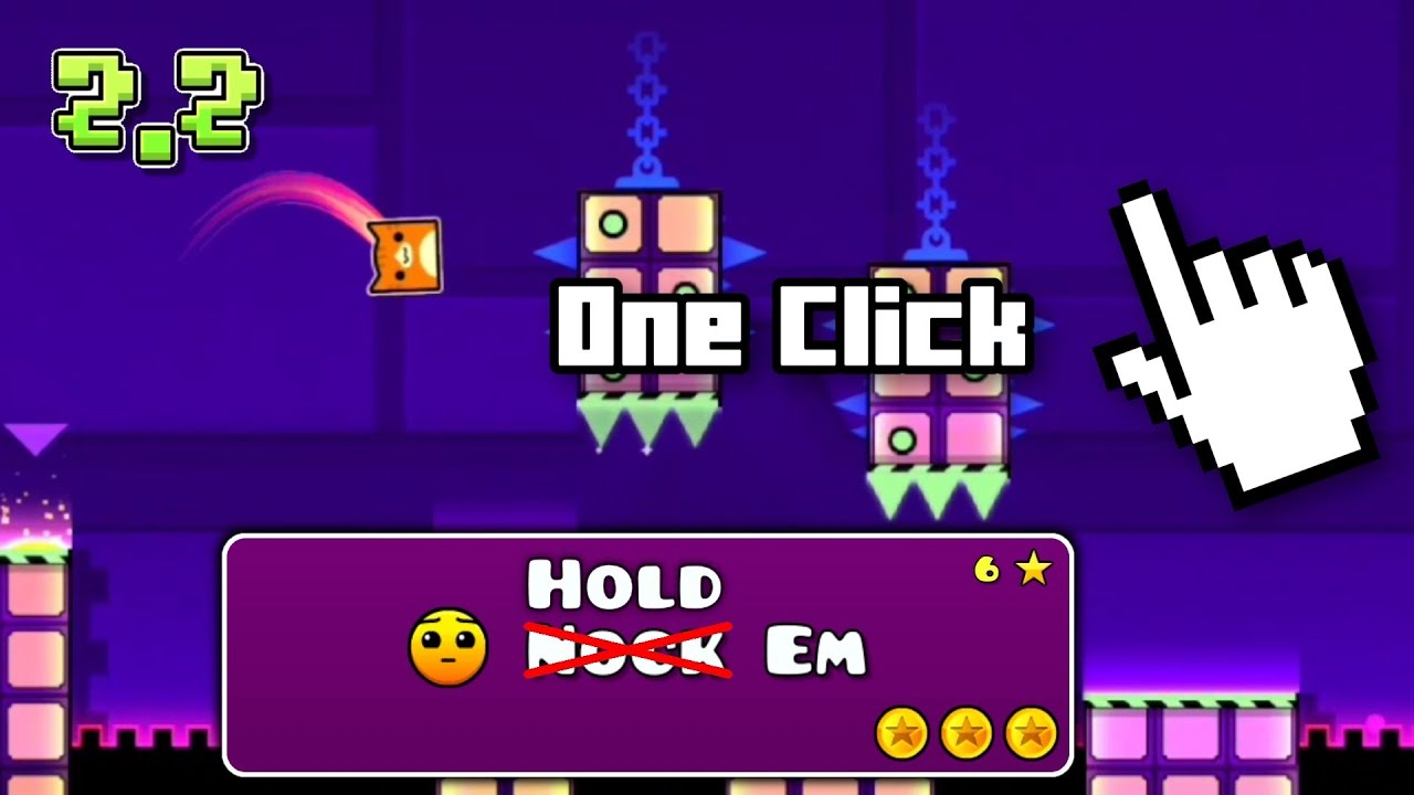 Nock Em but Only 1 Click | Geometry Dash 2.2 - YouTube
