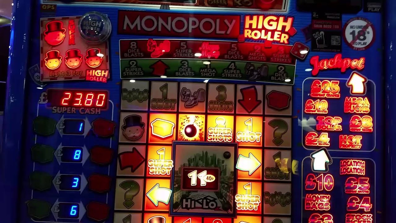 QPS Monopoly High Roller Fruit Machine Mega Money - YouTube