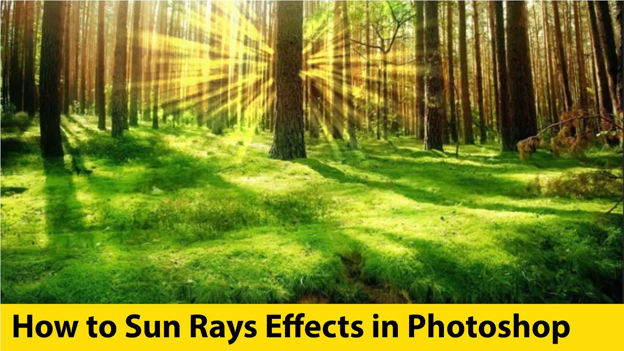 How to Make light Sun Rays Effects on Photoshop | - YouTube