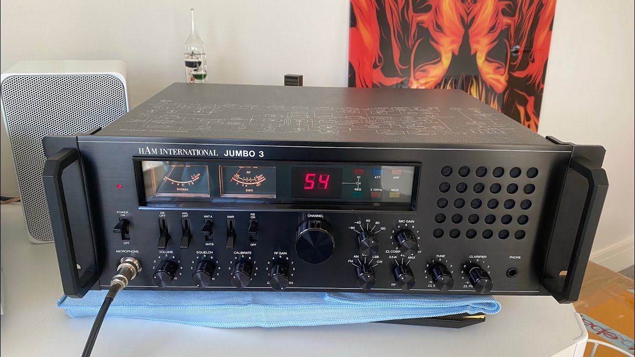 Ham International Jumbo 3 CB Radio Cybernet SSB FM AM Base Station ...