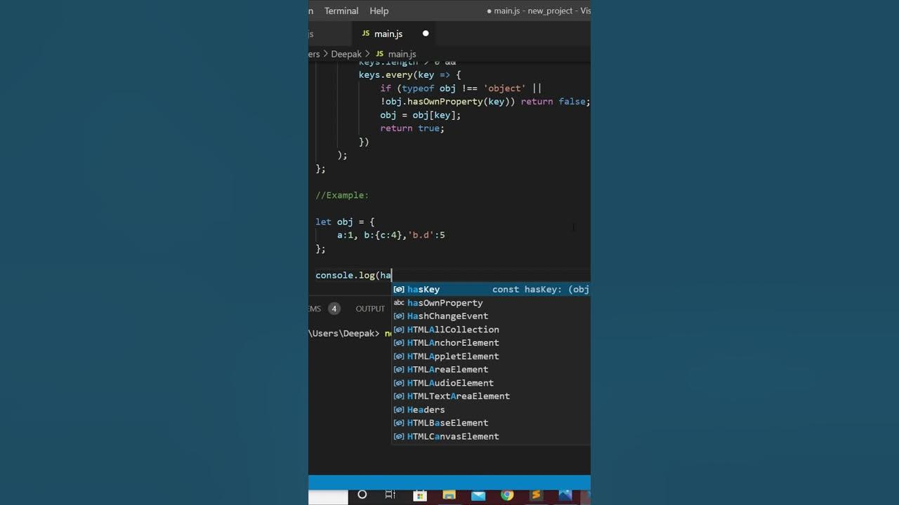 Checks If The Target Value Exists In A Json Object In Javascript