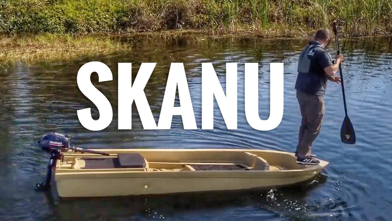 SKANU - Ultimate Skiff Canoe Fishing Kayak Hybrid! - YouTube