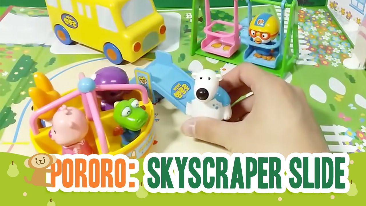 Pororo The Little Penguin’s Sky Scraper Slide Adventure! Episode Two ...