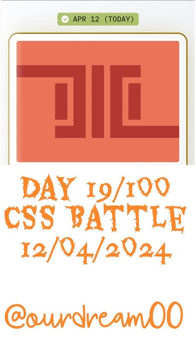 CSS Battle || Day 19/100 || Daily Challenge #css #cssbattle #shortsfeed #ytshort #shorts #viral ...