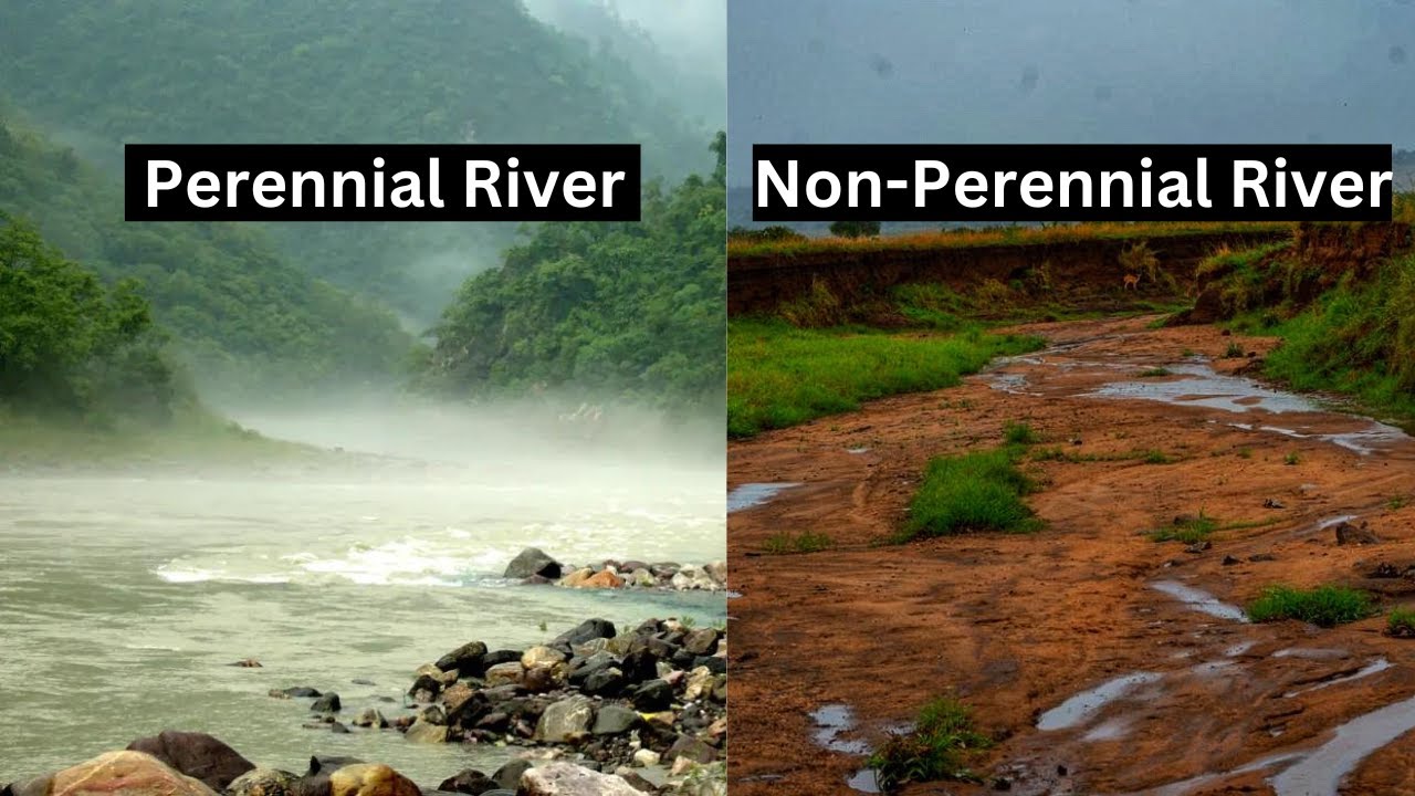 Perennial rivers and Non-perrenial rivers (Seasonal) | Hindi - YouTube