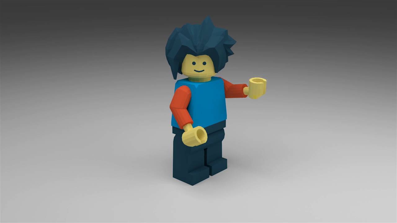 Lego Blender Minifig Rig and Animate Test - YouTube