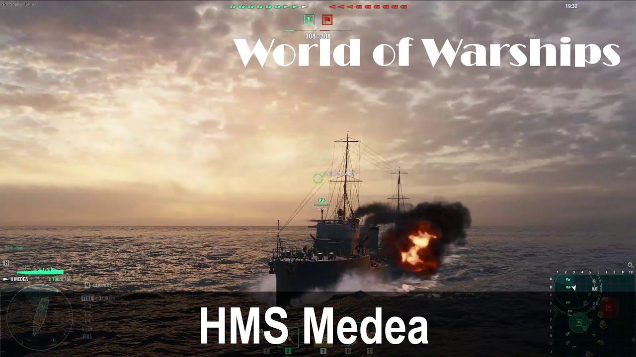 HMS Medea - Medea class of destroyers - World of Warships #shortvideo # ...