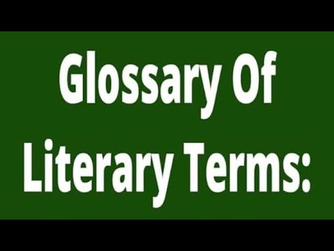 Glossary of Literary Terms (Part 1) | UGC NET//SET//UG//PG//CBSE//PGT ...