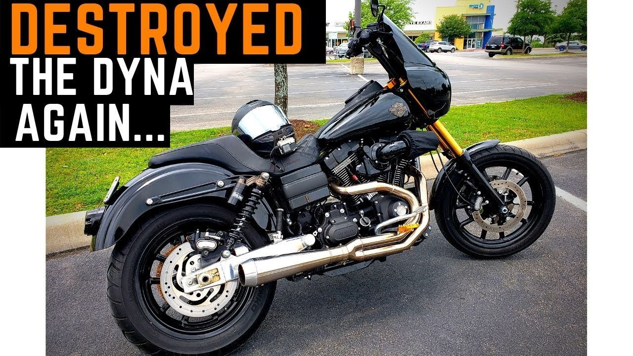 I Destroyed The Dyna Again! Harley Broken Motorcycle FXDLS Low Rider S ...