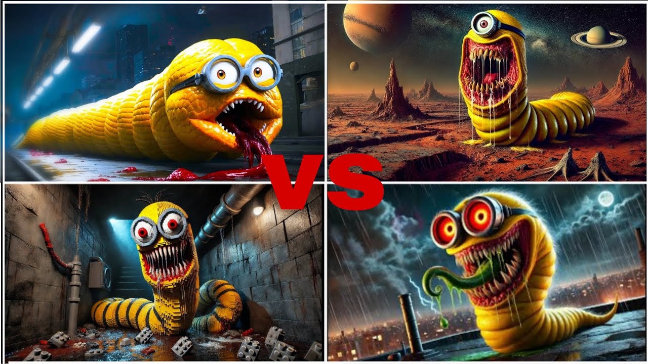 Minions Lego Turn Into vs Minions Cyberworm GALLATIAN Tiles Hop Edm Rush - YouTube