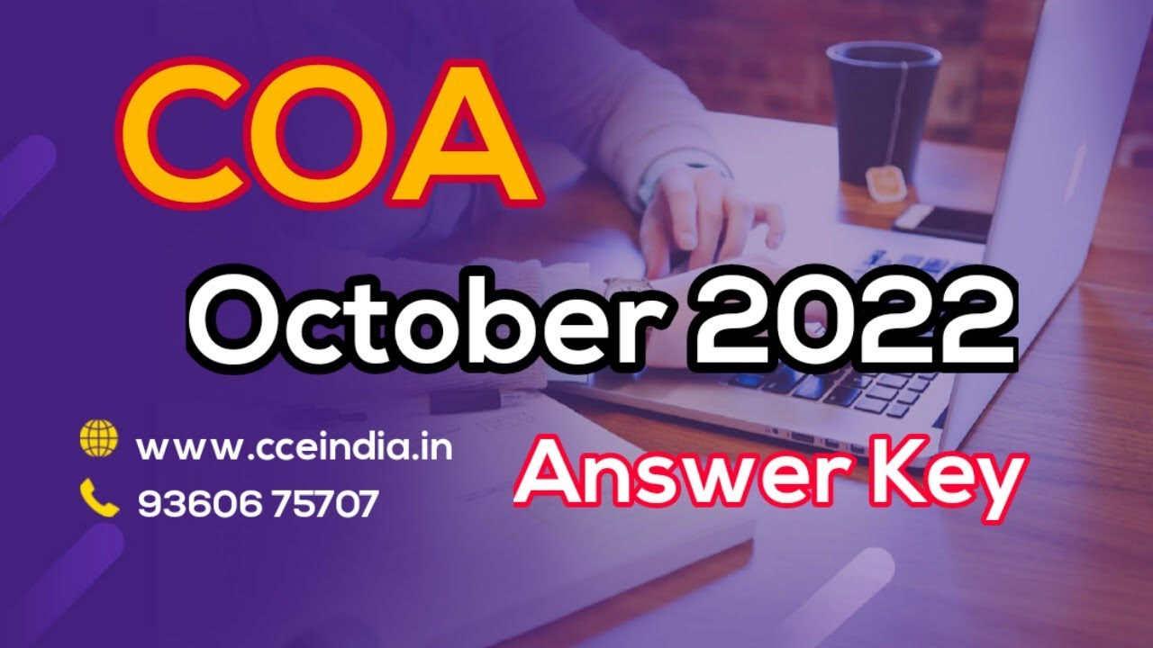 COA Answer Key October 2022 - YouTube