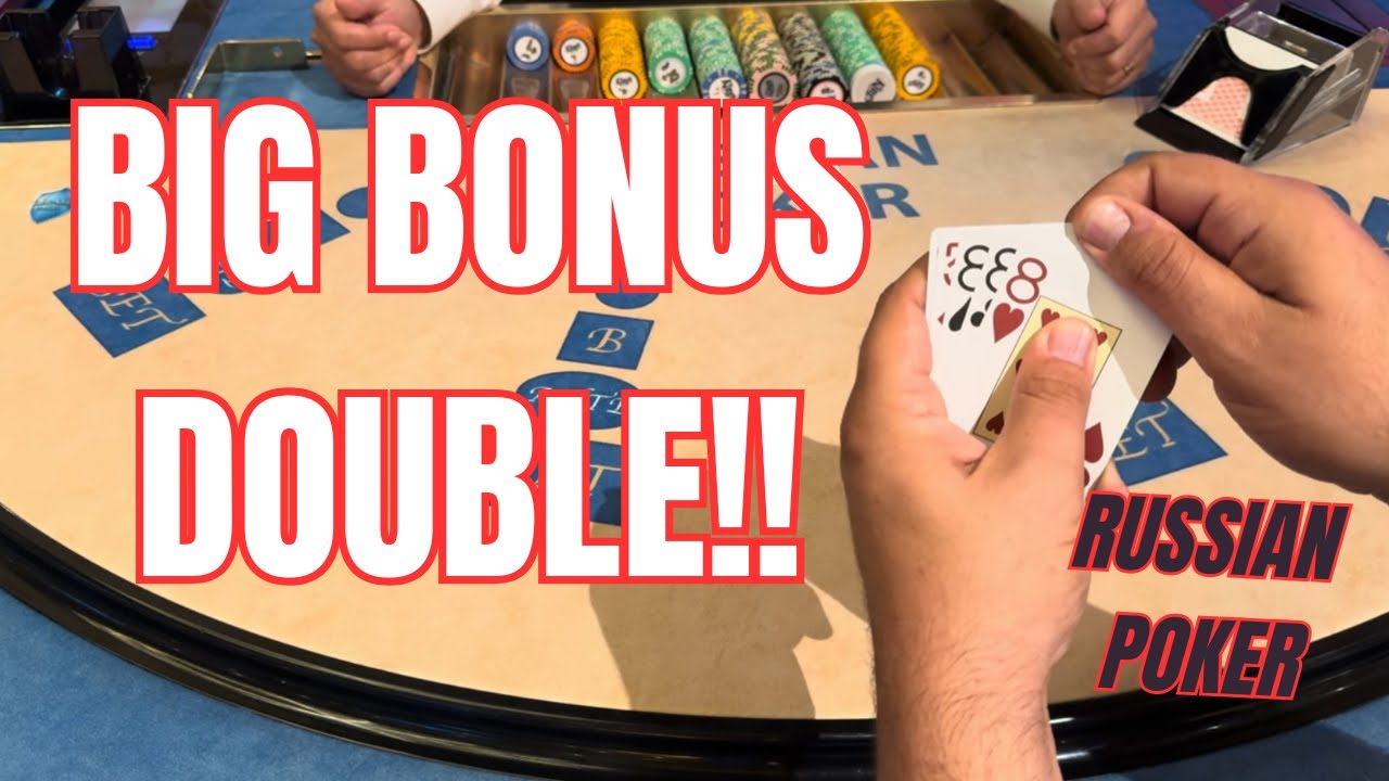 RUSSIAN POKER ! BIG BONUS & DUOBLE WIN ;) - YouTube