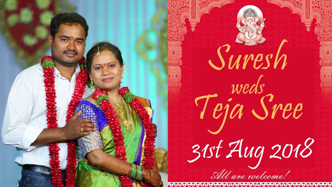 Suresh and Teja Sree Wedding Invitation - YouTube