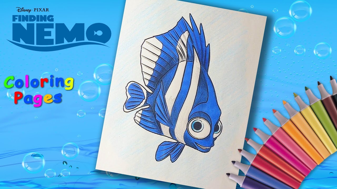 Finding Nemo Coloring Pages. How to coloring Deb. Coloring book for ...