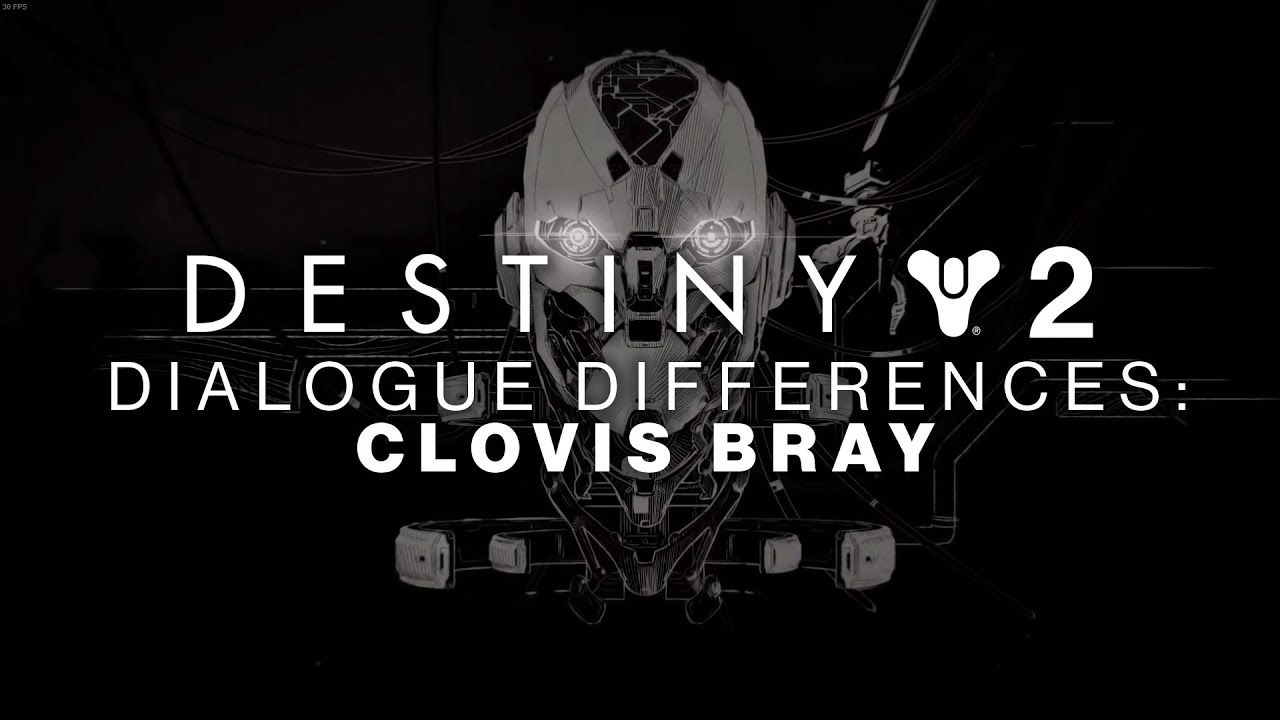 Destiny 2 - Clovis Bray Dialogue Differences (Raid vs No Raid) - YouTube