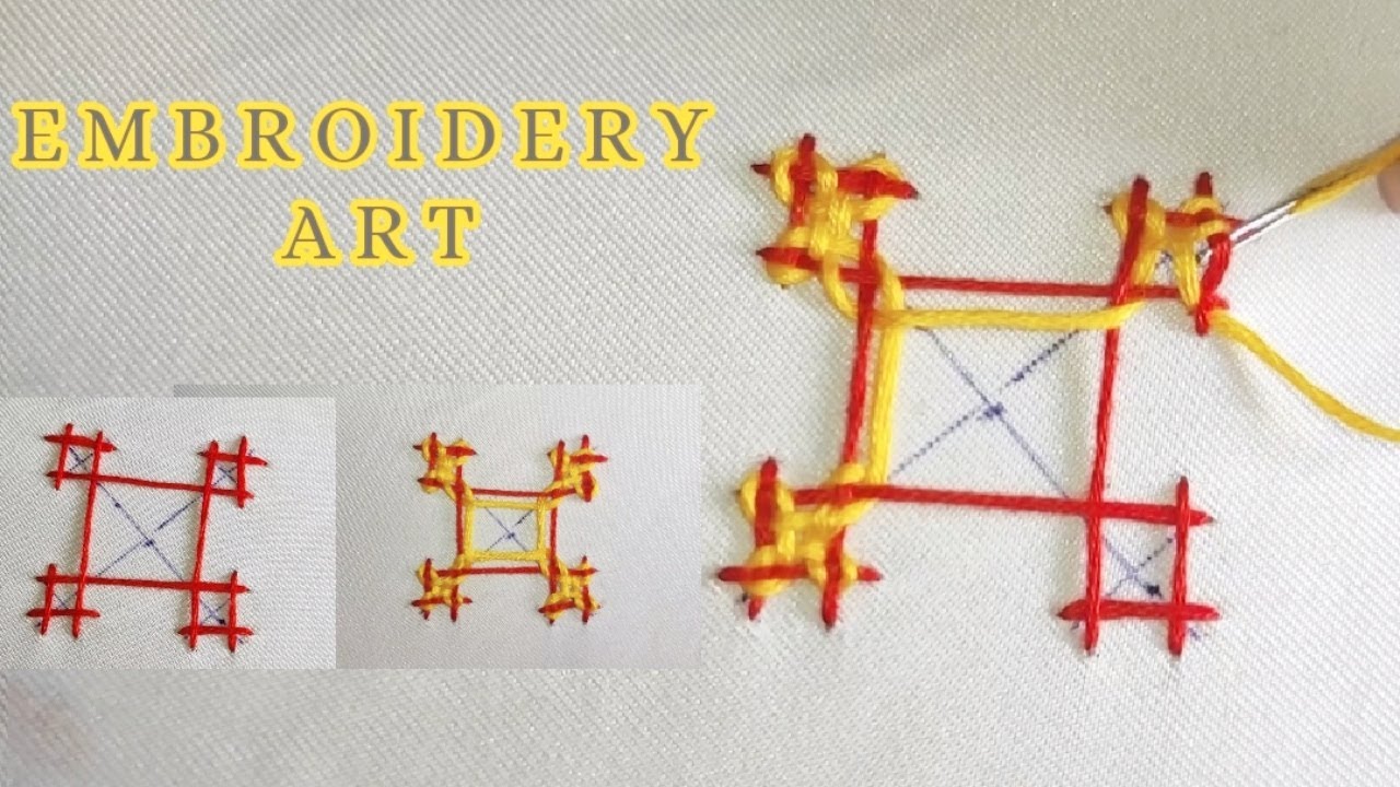 Hand Embroidery Simple,Sindhi Embroidery;Kutch work Easy for Beginners - YouTube
