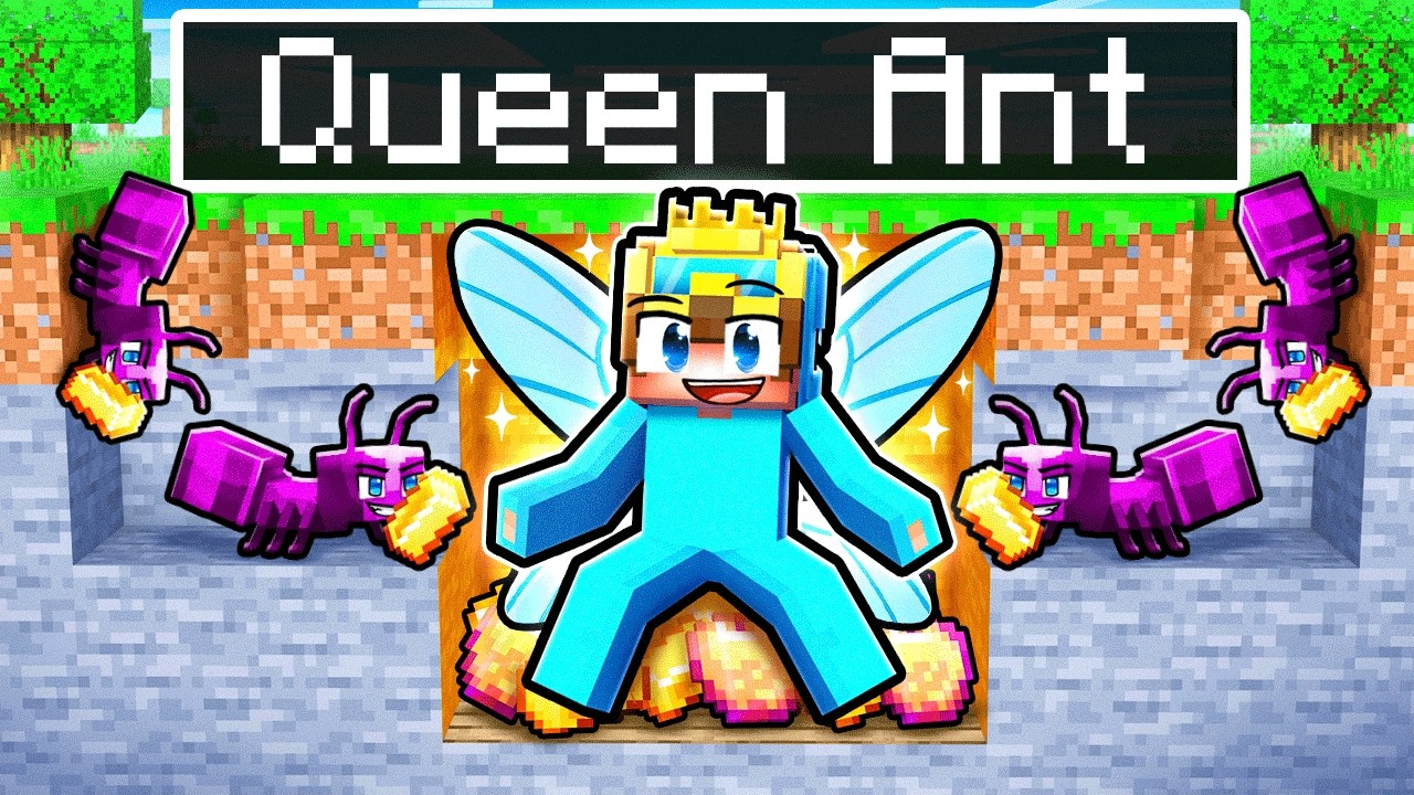 Playing as a QUEEN ANT in Minecraft! - YouTube