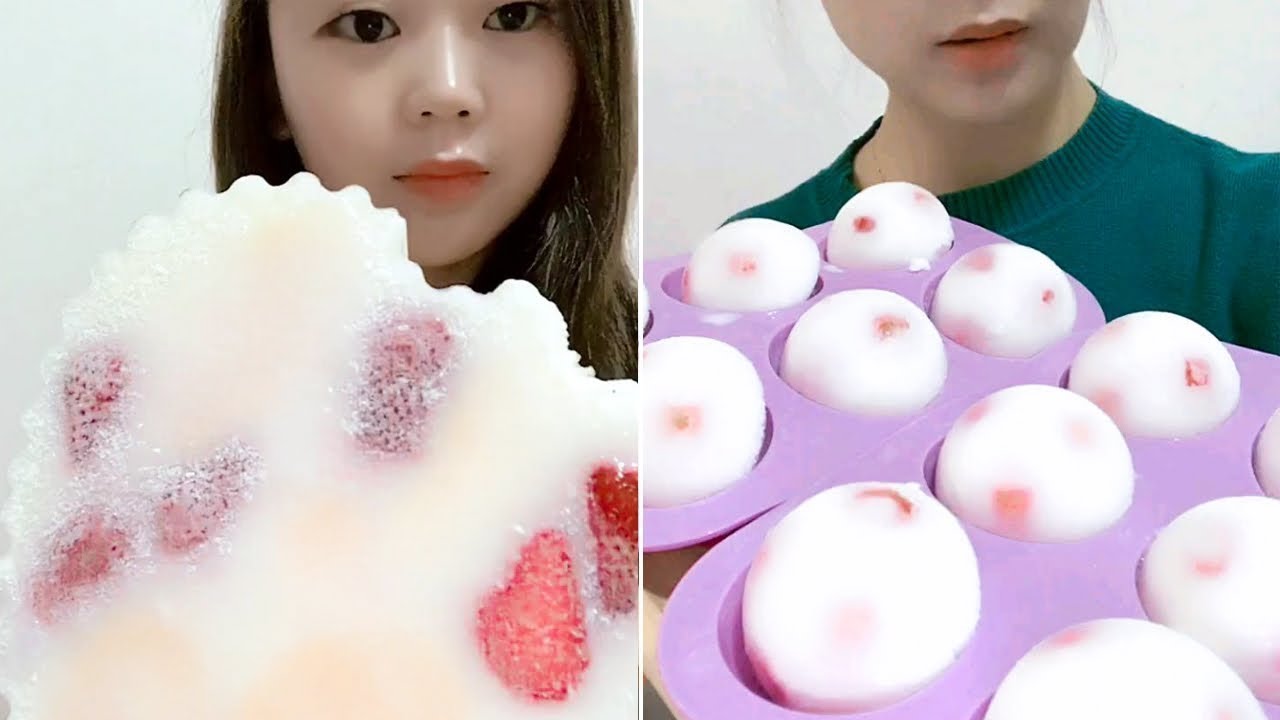 Relaxing Slime ASMR | Crunchy Eating Sounds - ASMR Ice Eating ...