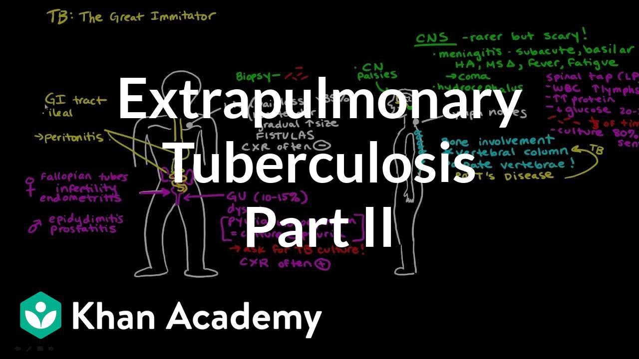 Extrapulmonary TB (Part 2) | Infectious diseases | NCLEX-RN | Khan ...