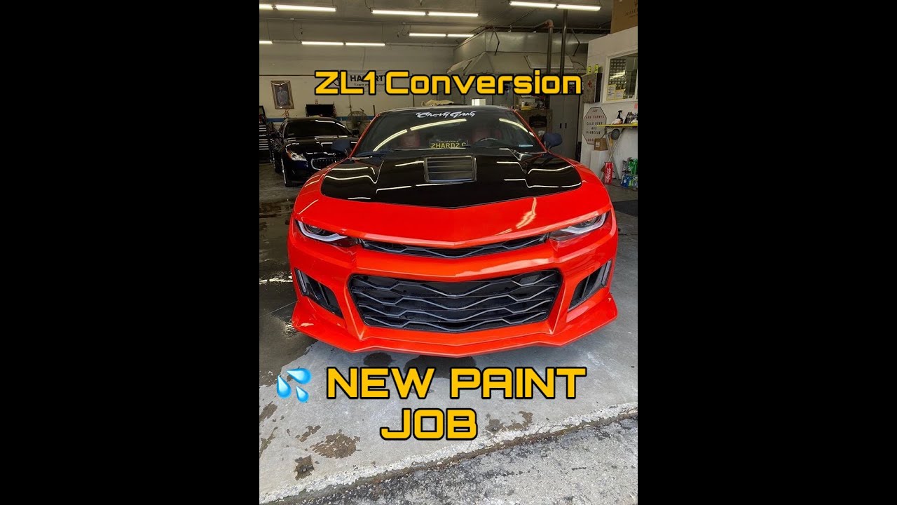 6th Gen ZL1 Conversion on 5th Gen Camaro Fresh Paint Job! - YouTube