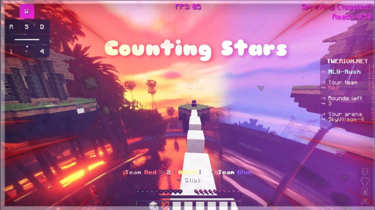 Counting Stars - 1k subs (Minecraft MLG Rush Montage)🌟 - YouTube