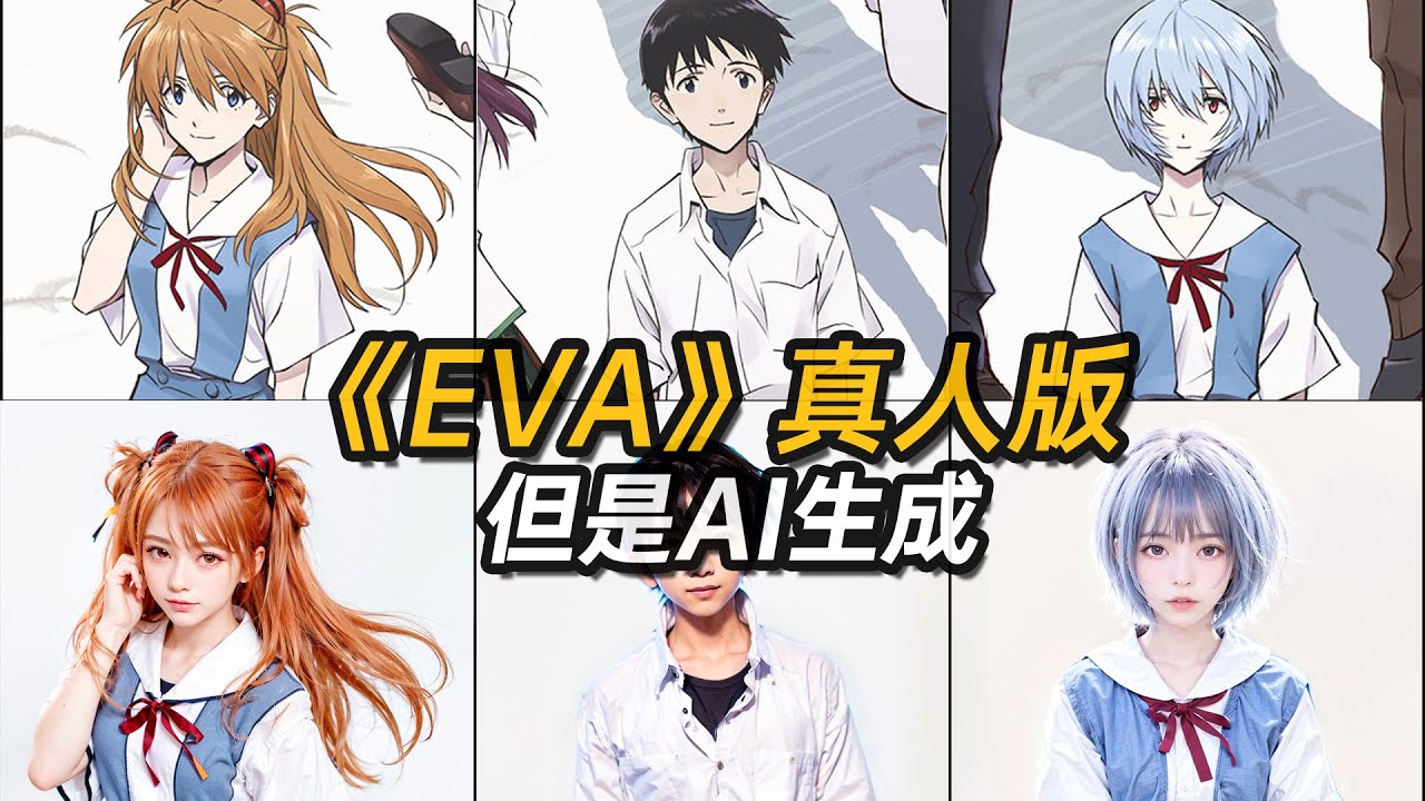 《EVA》real person Made by AI 実写版 真人版【AI生成写实化】新世纪福音战士的角色现实生活中会长啥样 【新世紀 ...