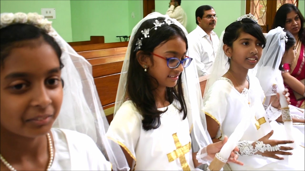 First HolyCommunion of SAIRA MARY THOMAS | Highlights | Movie ...