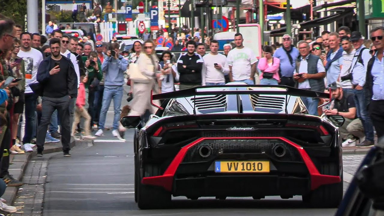 BEST OF Zoute Grand Prix Knokke 2023 ! SUPERCAR CHAOS (4k) Lamborghini ...