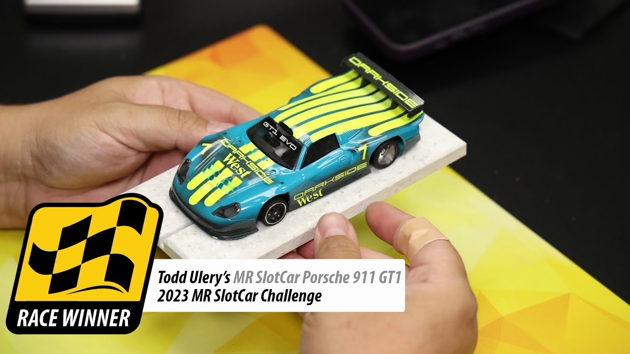 Race Winner - Todd Ulery's 2023 MR SlotCar Challenge - Porsche 911 GT1 ...