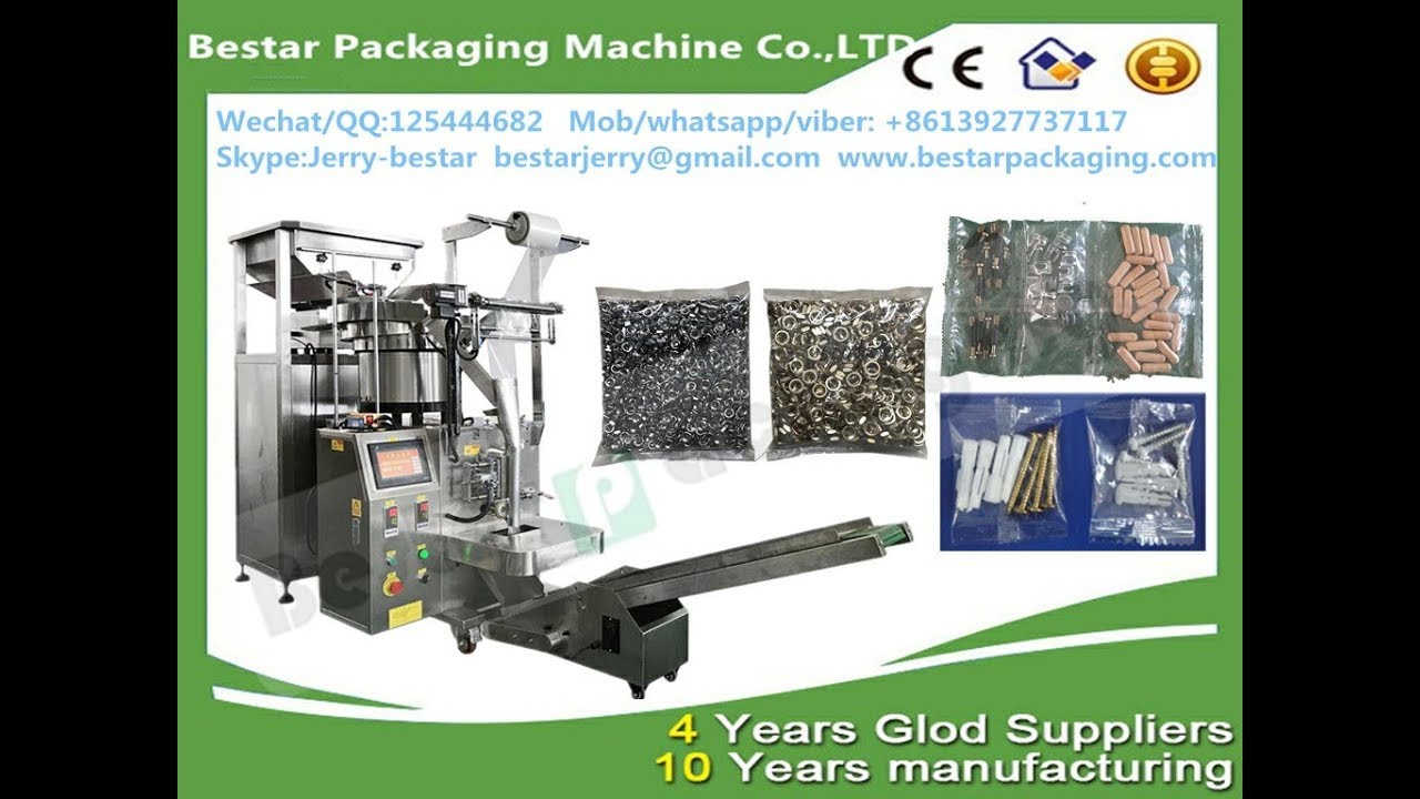 Screw washer nut bolt counting and weghting packing machine with BSTV ...