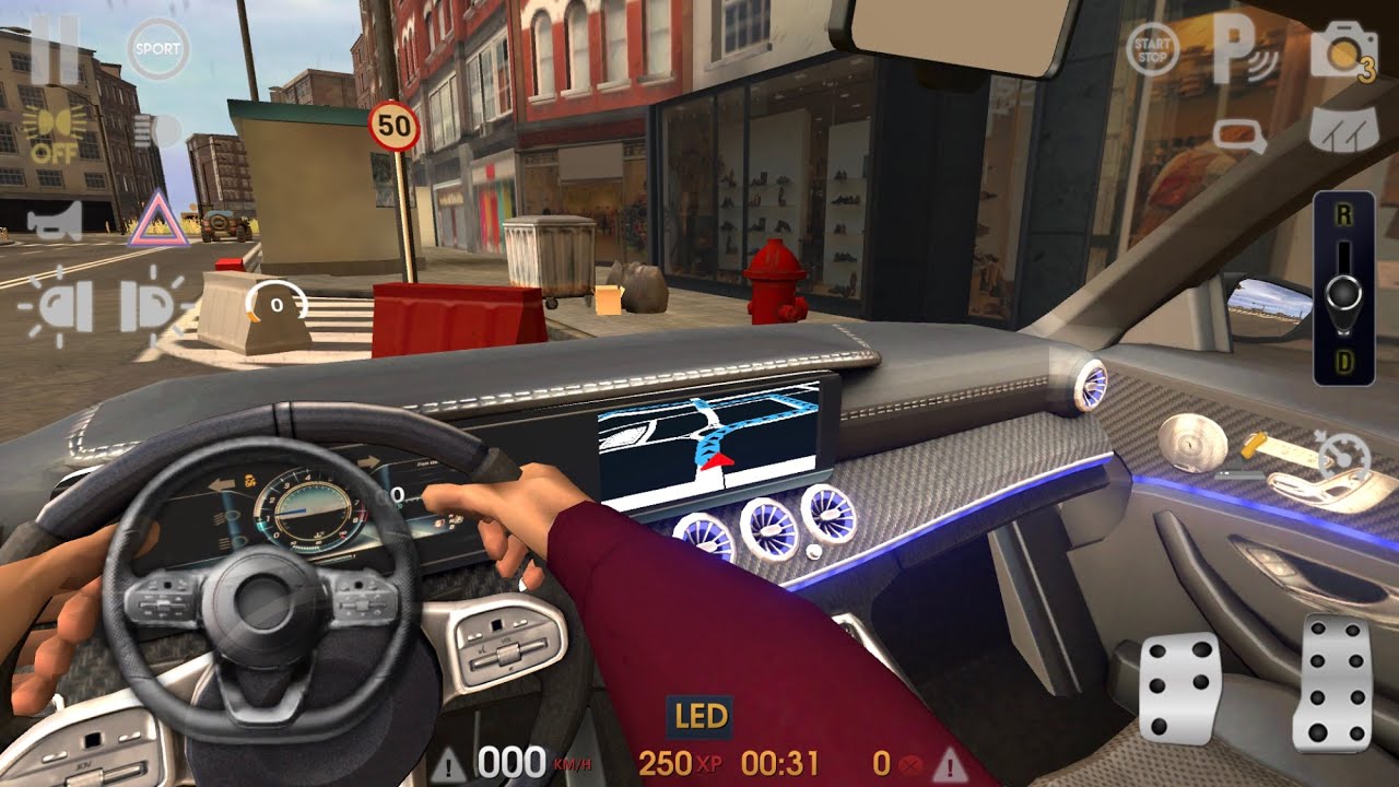 Driving Sim 2020 - First Person Mercedes Car Driving in Paris - Car ...