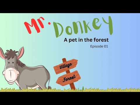 Mr. Donkey, A Pet in the forest| Episode 01 #adonkeystory # ...