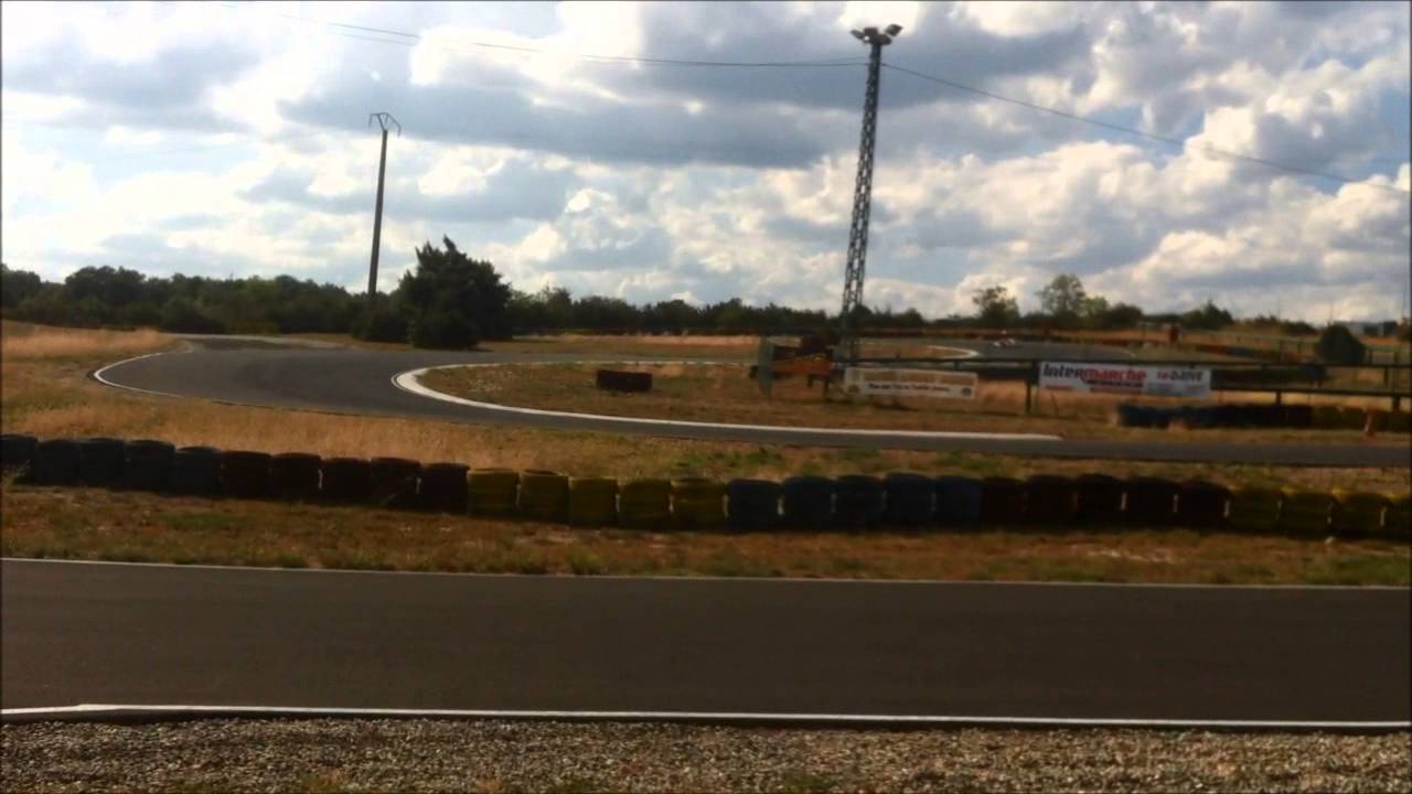 Piste LAUMATEC Lavilledieu (07) Karting OK1 - X30 - YouTube