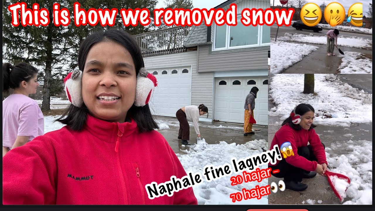 Ghar aghadi ko snow sornu parney ?😂😂 - YouTube