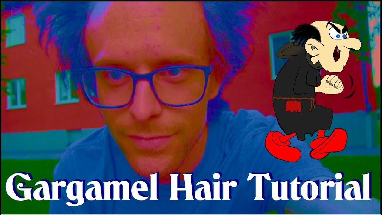 Gargamel hair tutorial - YouTube