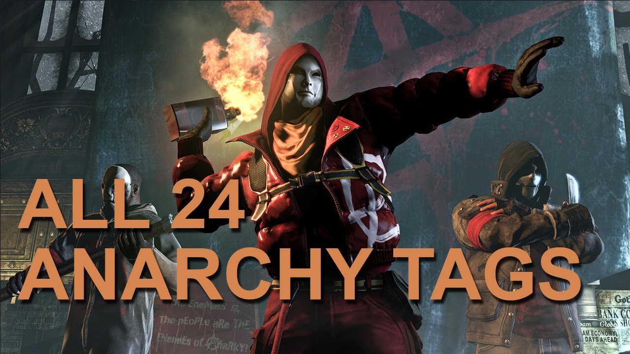 Batman Arkham Origins: All Anarky Tags #1-24 - "Voice of the People ...