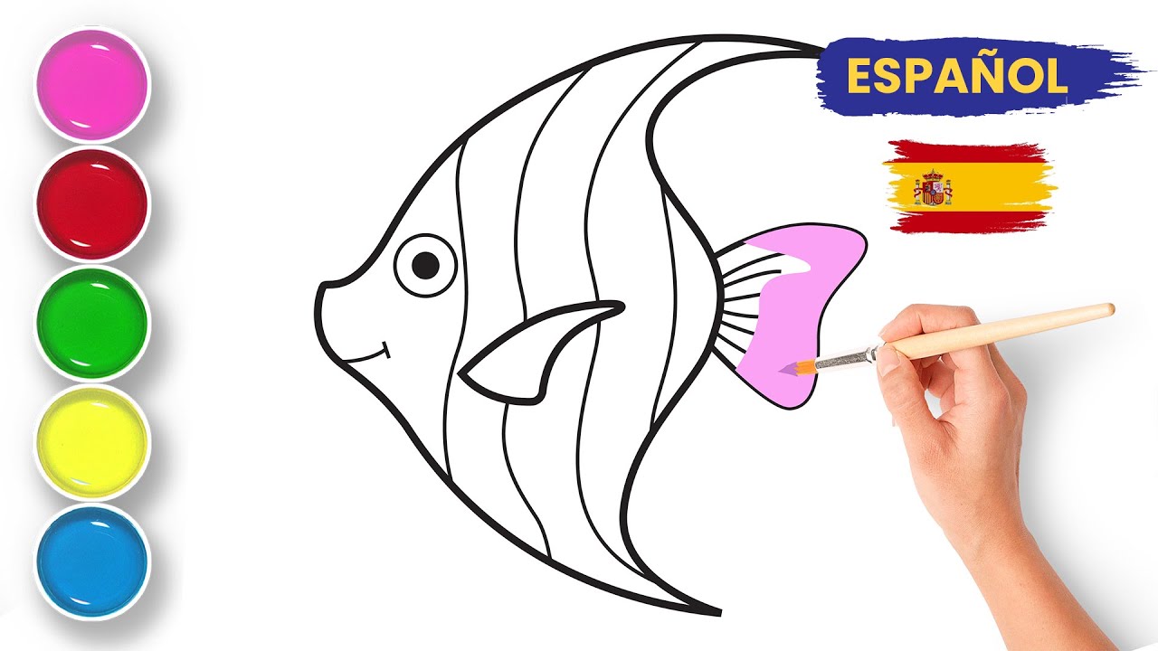 ¿Cómo dibujar un pez? | Easy Fish Drawing And Painting #art # ...