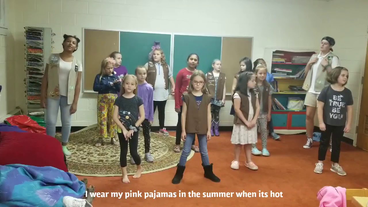 Pink Pajamas - Girl Scout Camp Song - YouTube